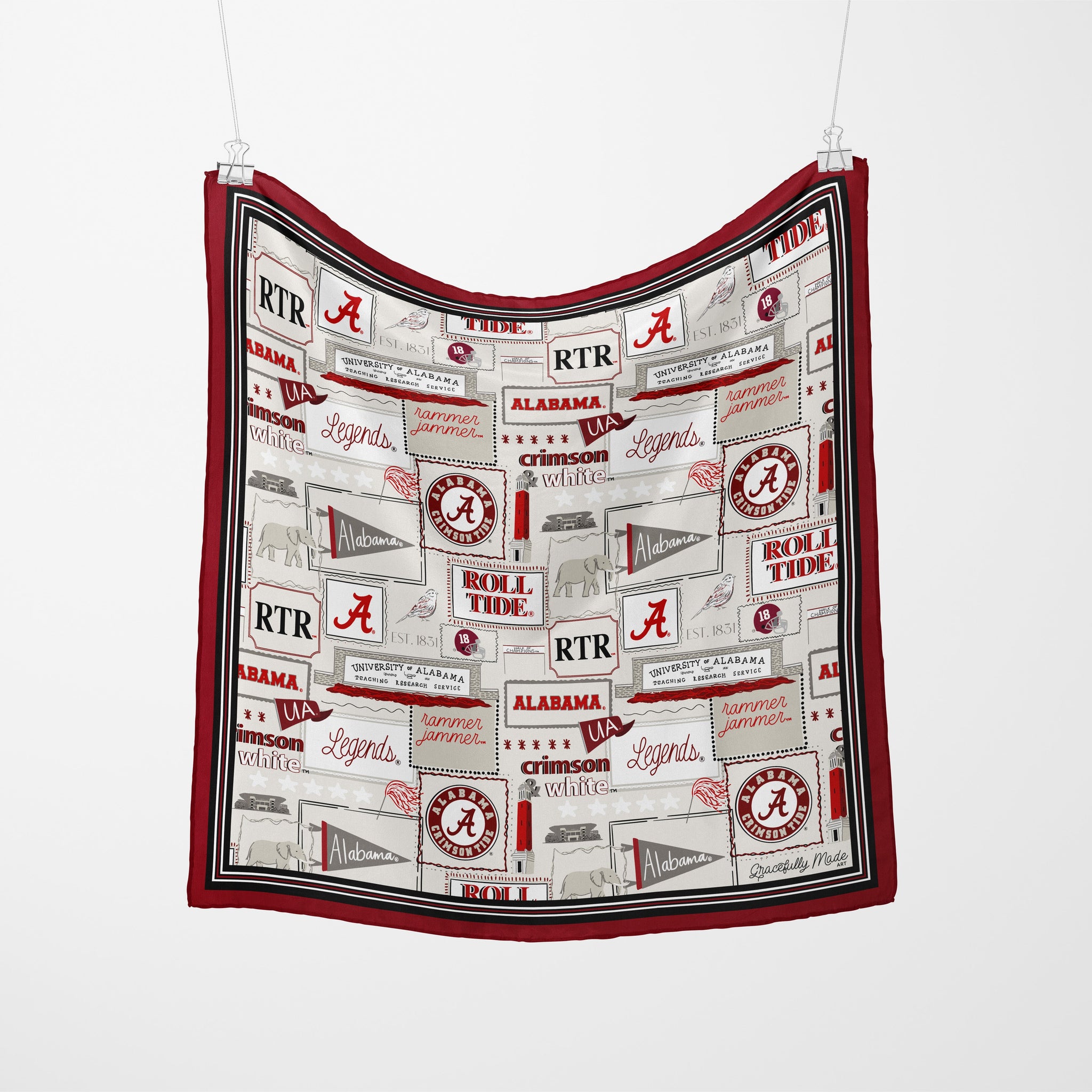 Alabama Silk Scarf – Gracefully Made Art