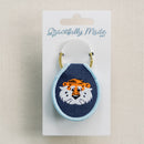 Auburn University Aubie Embroidered Keychain – Gracefully Made Art
