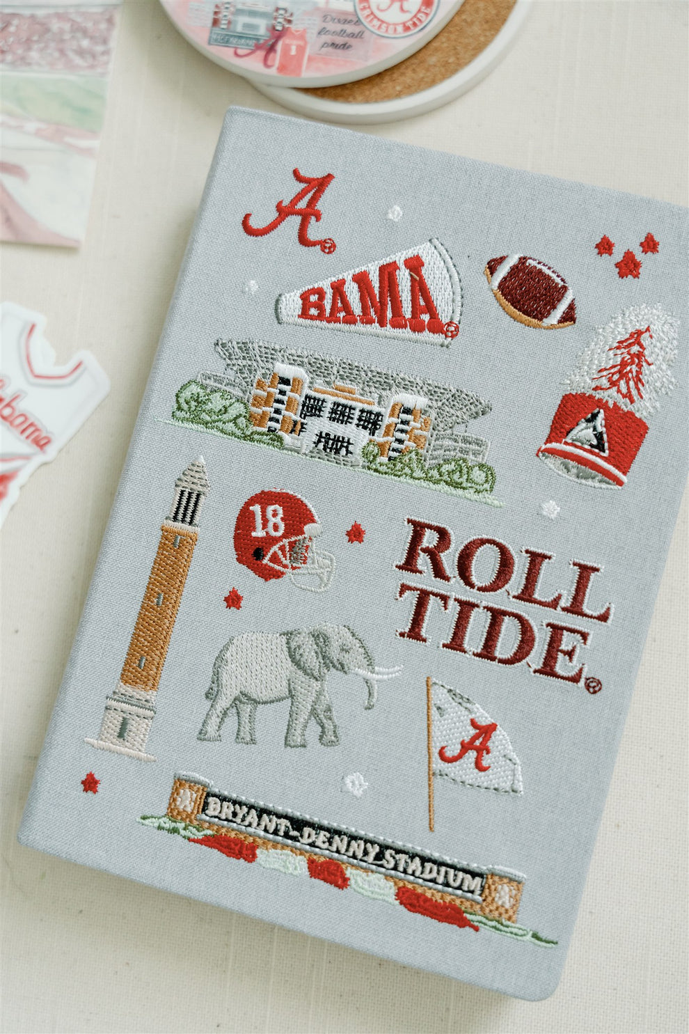 Embroidered University of Alabama Hardcover Notebook – Gracefully Made Art