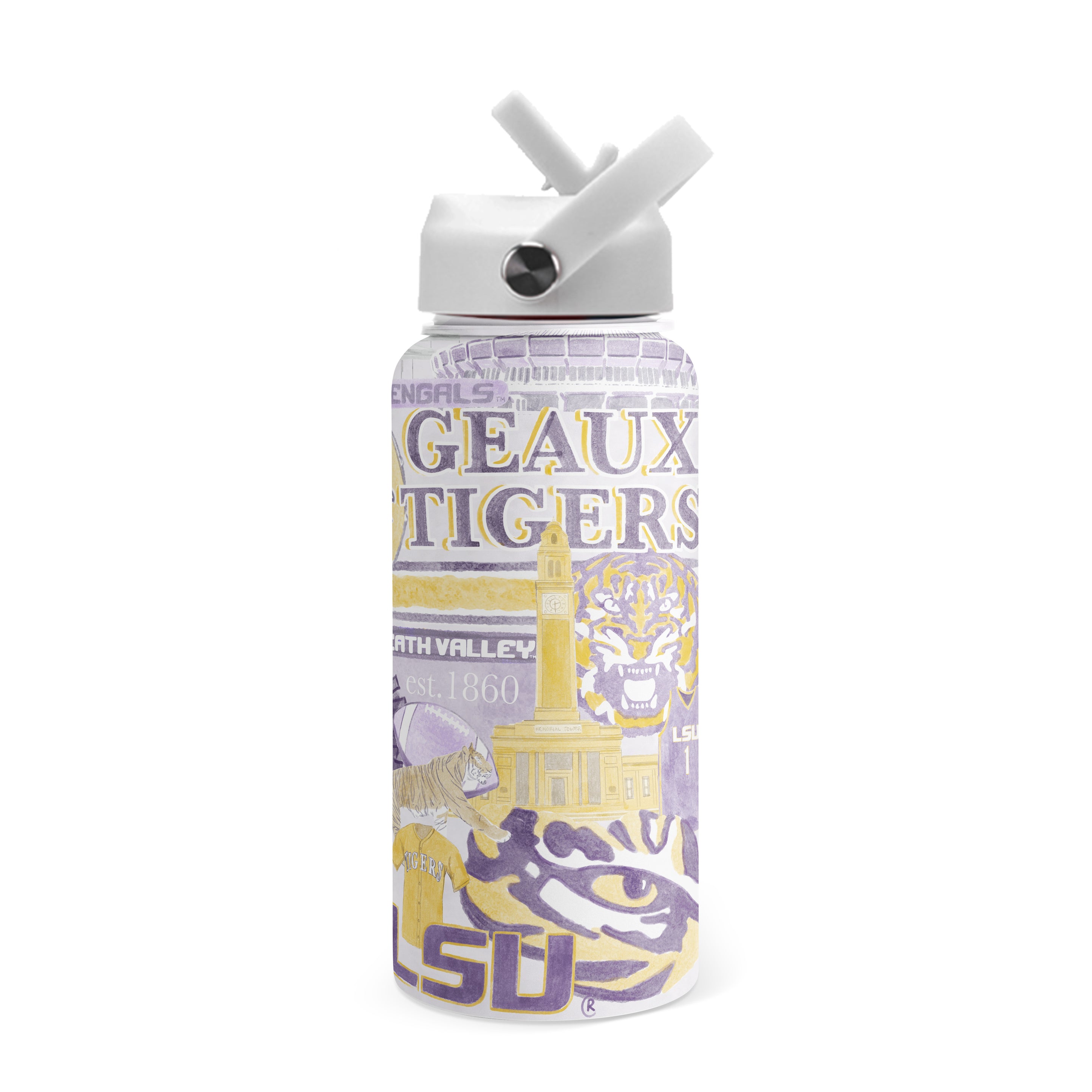 LSU Water Bottle – Gracefully Made Art